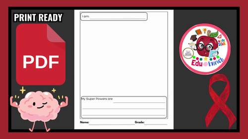 Red Ribbon Week 2024 Activities | Drug-Free Superhero Design Activity (K-2)