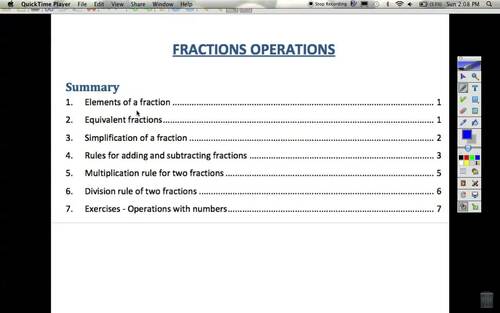 Video Review of Operations with Fractions by Strive for Ally Mathematics