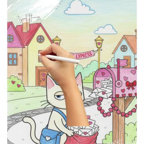 Pete the Cat Valentines Day is Cool Coloring Pages | Valentine's Day ...