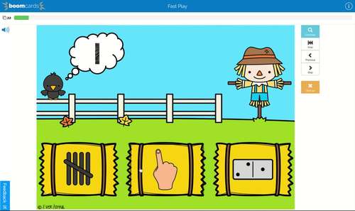 PreK Fall Math Preschool Boom Cards | Number Sense 0-5 by Ever Joyful