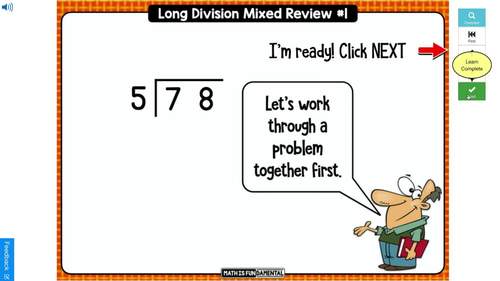 Long Division - 2 Digit Dividends Mixed Review | Boom™ Cards | 4.NBT.B.6