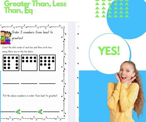 First Grade Math Workbook: Ordering numbers from least to greatest