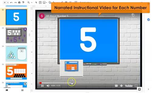 Digital Math Centers for Google Slides: Numbers & Counting 0-10 | TPT