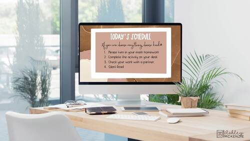 Modern Plaid Slides Templates | Distance Learning | for Google Slides