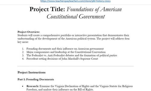 Foundations of American Constitutional Government Project | TPT
