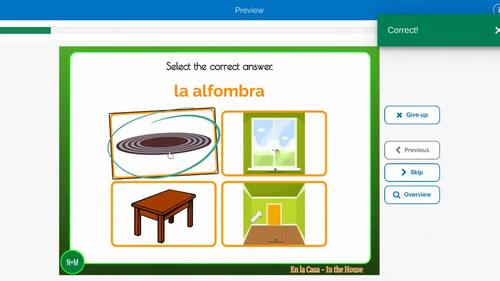 Spanish Boom Cards: En La Casa (In the house - Identification Activities)