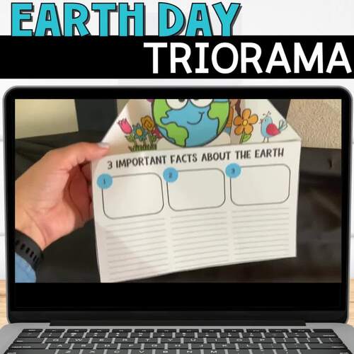 Earth Day Craft 3D Cut and Paste Earth Day ESL Writing Triorama/Diorama