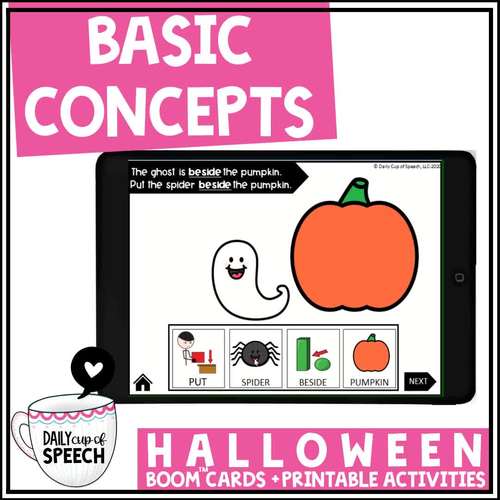 Basic Concepts Speech Therapy | Halloween by Daily Cup of Speech