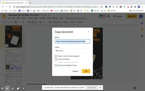 5 Halloween, Mad-Libs style, Parts of Speech Review! (DIGITAL & PRINT)