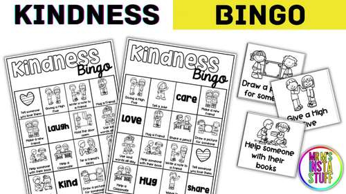 Kindness Bingo Random Acts of Kindness Game by Improving Your Classroom