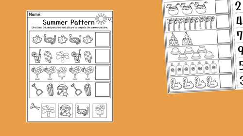 Kindergarten Summer Edition: End of Year Coloring Page: Math + Literacy ...