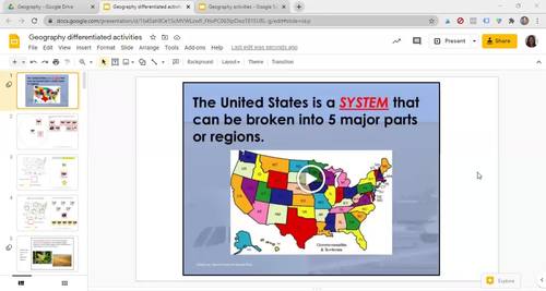 US Geography DIGITAL Unit for Special Education Google slides | TPT