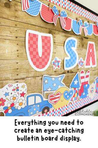 4th of July Bulletin Board Idea Patriotic Door Decor Veterans Day ...