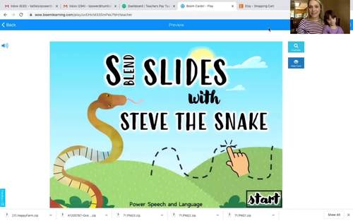 S Articulation, S Blends, Slides, Boom Cards Speech Therapy, Cluster ...