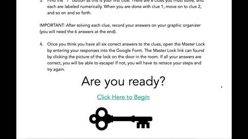 A Sound of Thunder Digital Escape Room | Reading Comprehension Game