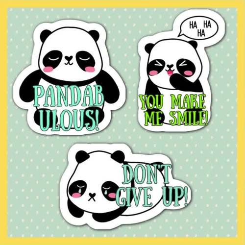 Dollar Deal Digital Stickers Pandas Digital Resource | TPT