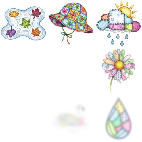 Spring Rain Showers Clipart – 17 Transparent PNG by Atcharasiri Whimsy ...
