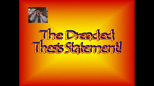 How to Write a Thesis Statement PPT Grades 9-12 by Fun Learning for All