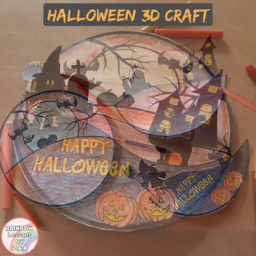 Halloween 3D Craft | Halloween Activities | Halloween Decor | Bulletin ...