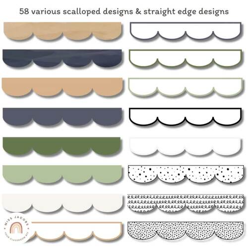 Bulletin Board Borders | Boho Plants Calm Classroom Decor | TPT