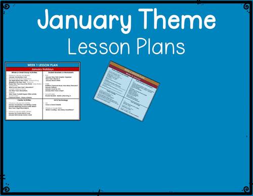 First Grade January Cross-Curricular Unit With Assessments & Worksheets