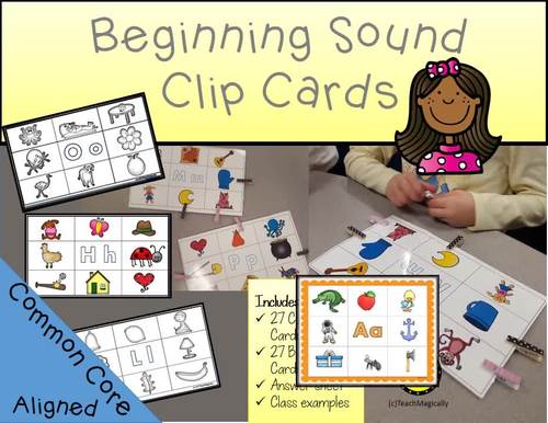 Alphabet Phonemic Awareness Beginning Sounds Phonics Games | TPT