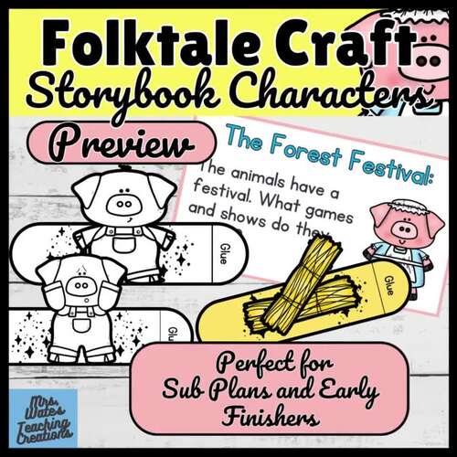 The Three Little Pigs Finger Puppet Craftivity | Folktale & Fairy Tale ...