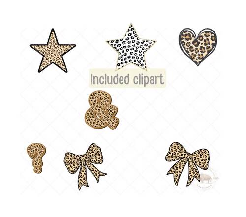 Animal print Alphabet Bundle PNG, Cheetah Leopard alpha doodle letters ...