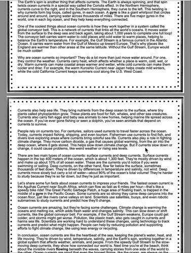 Ocean Currents Close Reading Task Cards | Earth Science Comprehension ...