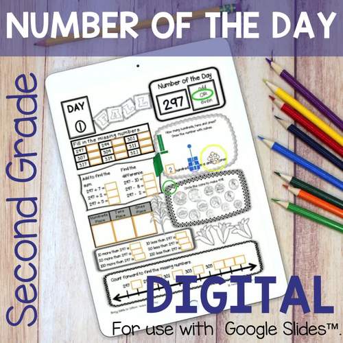Number of the Day Activities | Number Sense Practice Worksheets by Mrs ...