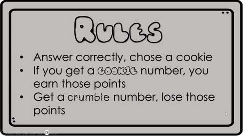 Cookie Crumble | PowerPoint Review Game by Olivia Ginder | TPT