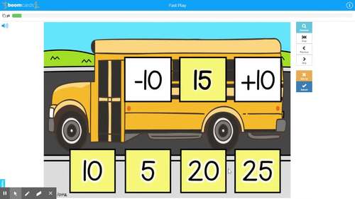1st Grade Math Boom Cards™ | Adding and Subtracting 5s and 10s (School ...