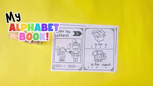 My Letter I Book | Letter I Worksheets | Alphabet Mini Book by Kids Burrow