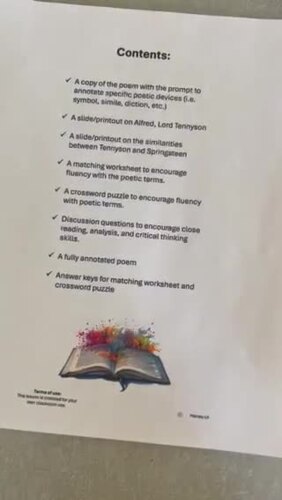 Complete High School ELA Lesson on Tennyson's "The Eagle" by MainelyLit