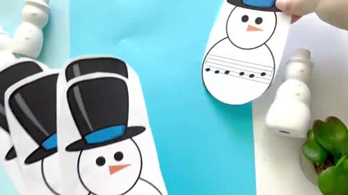 Pentatonic Solfege Matching Snowmen Game for Winter Elementary Music ...
