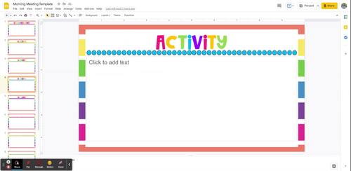 Morning Meeting Template - Google Slides and PowerPoint by The Original ...