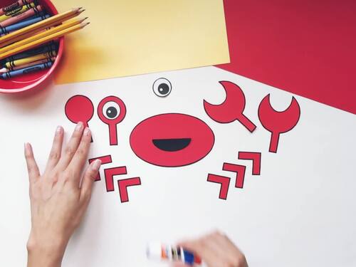 Beach Day Craft | Crab Craft | Summertime Word Search | Actividades de ...