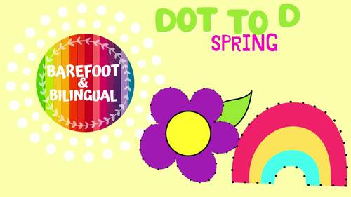 Dot to Dot Clipart - Spring Clipart Set | TPT