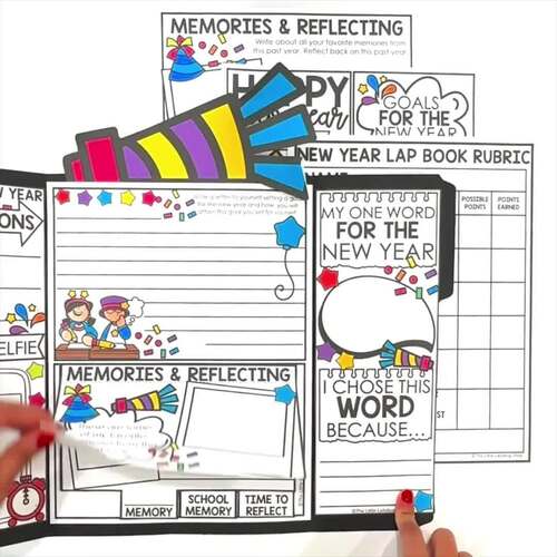 New Years 2024 Activities Craft Lapbook New Years Resolutions 2024 Goal ...