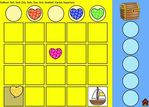 Digital Valentine's Day Articulation Cariboo Game by Jennie's Speech Room