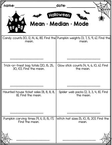 5th Grade Halloween Math Activity | Statistics & Probability Worksheets Fun