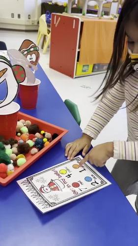 CHRISTMAS: Fine Motor POM POM Party by RESOURCES4U | TPT