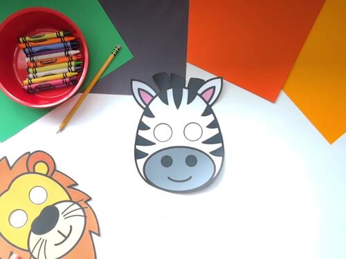 Zoo Animals | Animals Masks | Zoo Unit | Pretend Play by The Kinder ...
