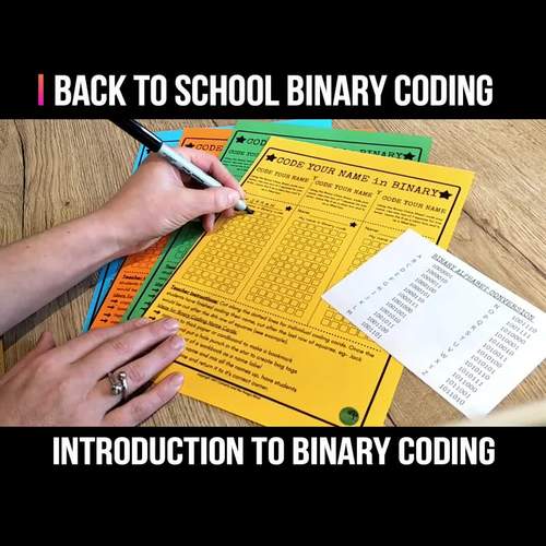 Binary Coding Unplugged By Curiosity And The Hungry Mind Tpt 