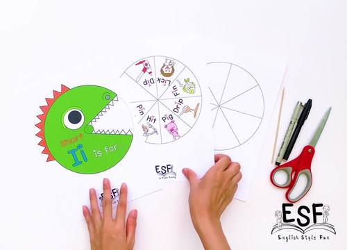 Short and Long Vowel Activity Spinner for Interactive Learning | TpT