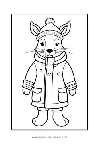Winter Animal Coloring Pages for Kids – 100 Pages: Vol. 2 by Coloringfy