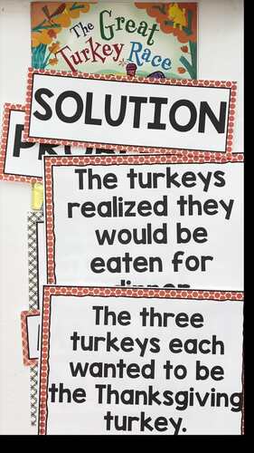 The Great Turkey Race Thanksgiving Activity Book Companion Reading ...