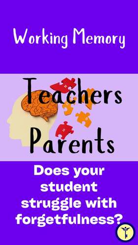 Executive Function Working Memory | IEP Goals, Progress Monitoring ...