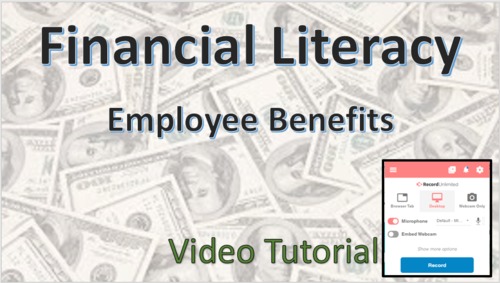 Financial Literacy – Employee Benefits – Video Tutorial by Carol Schmidt