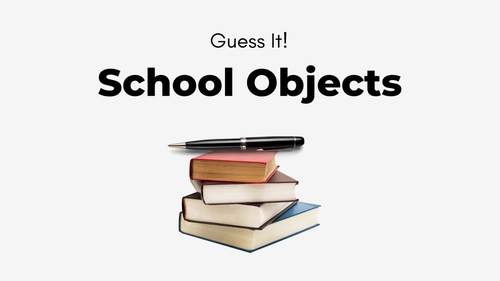 Flashcard Game (What's this? - School Objects 1) by Mazic Worksheet